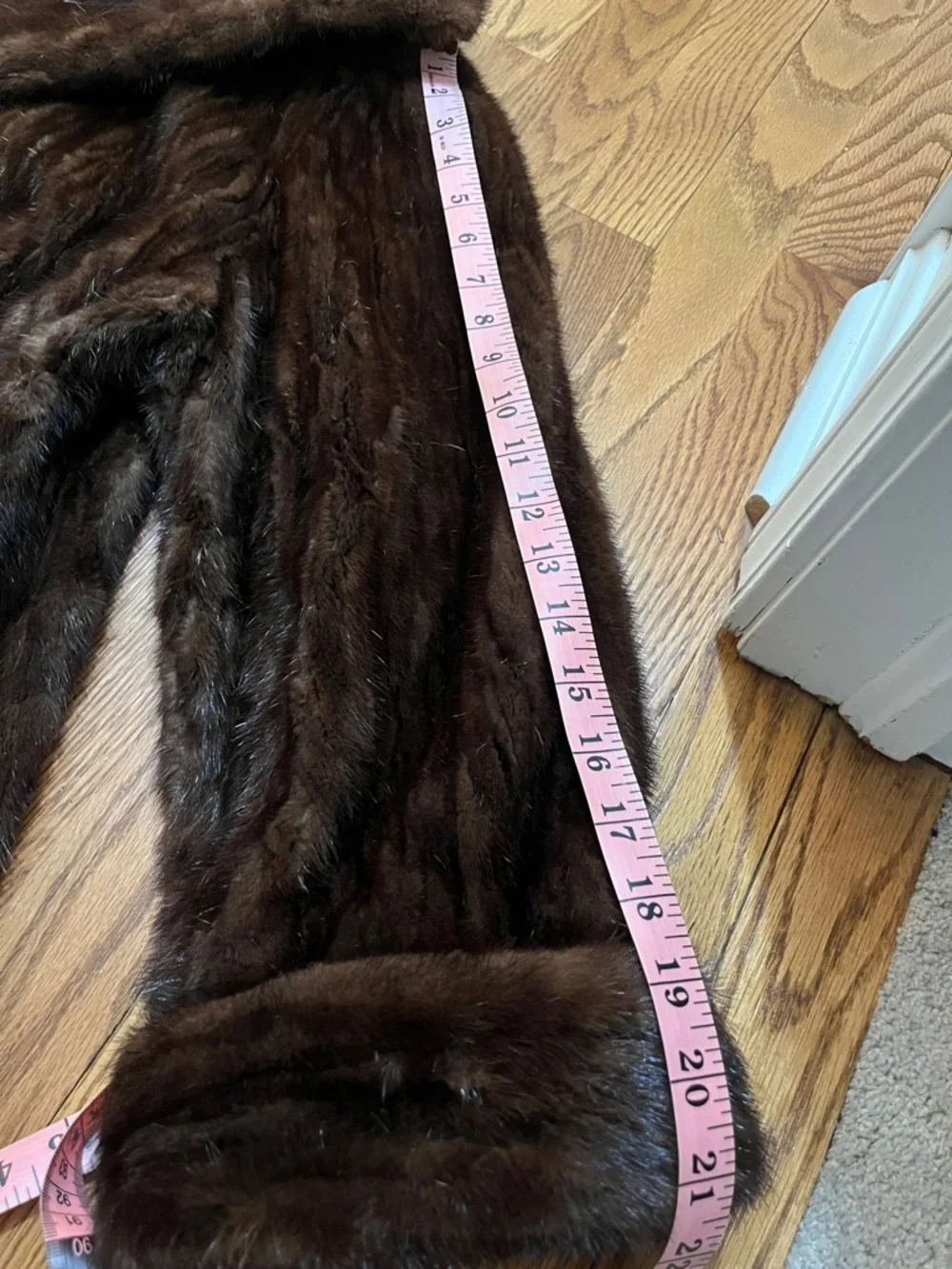 Vintage | Jackets & Coats | Vintage Mink Fur Coat Brown Stroller Length ...
